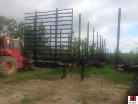 Red Pine Equipment (2) Custom Built 46' 4 Bunk Log Trailers