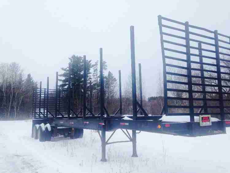 Red Pine Equipment (2) Custom Built 46' 4 Bunk Log Trailers